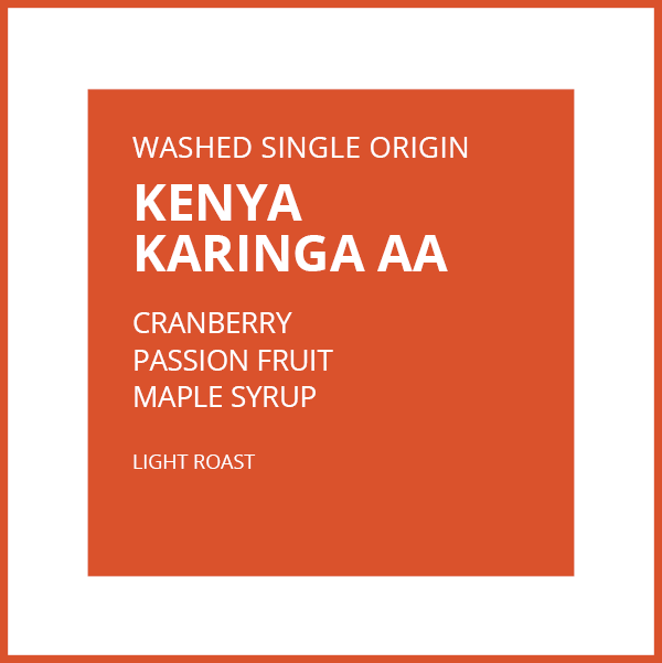KENYA KARINGA AA – Roadmap CoffeeWorks